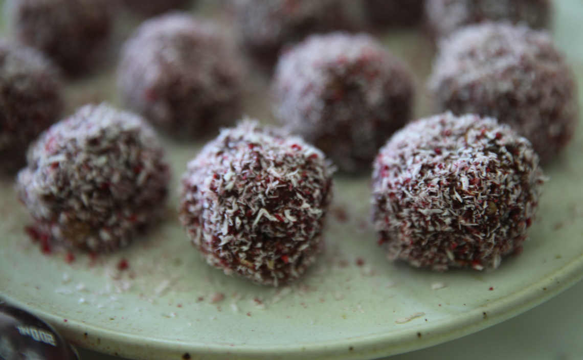 Chocolate Raspberry Quinoa Balls | Daphne Oz
